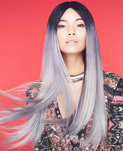 Rose Gold & Silver Grey Hair Colour, Hair Salon in Coventry